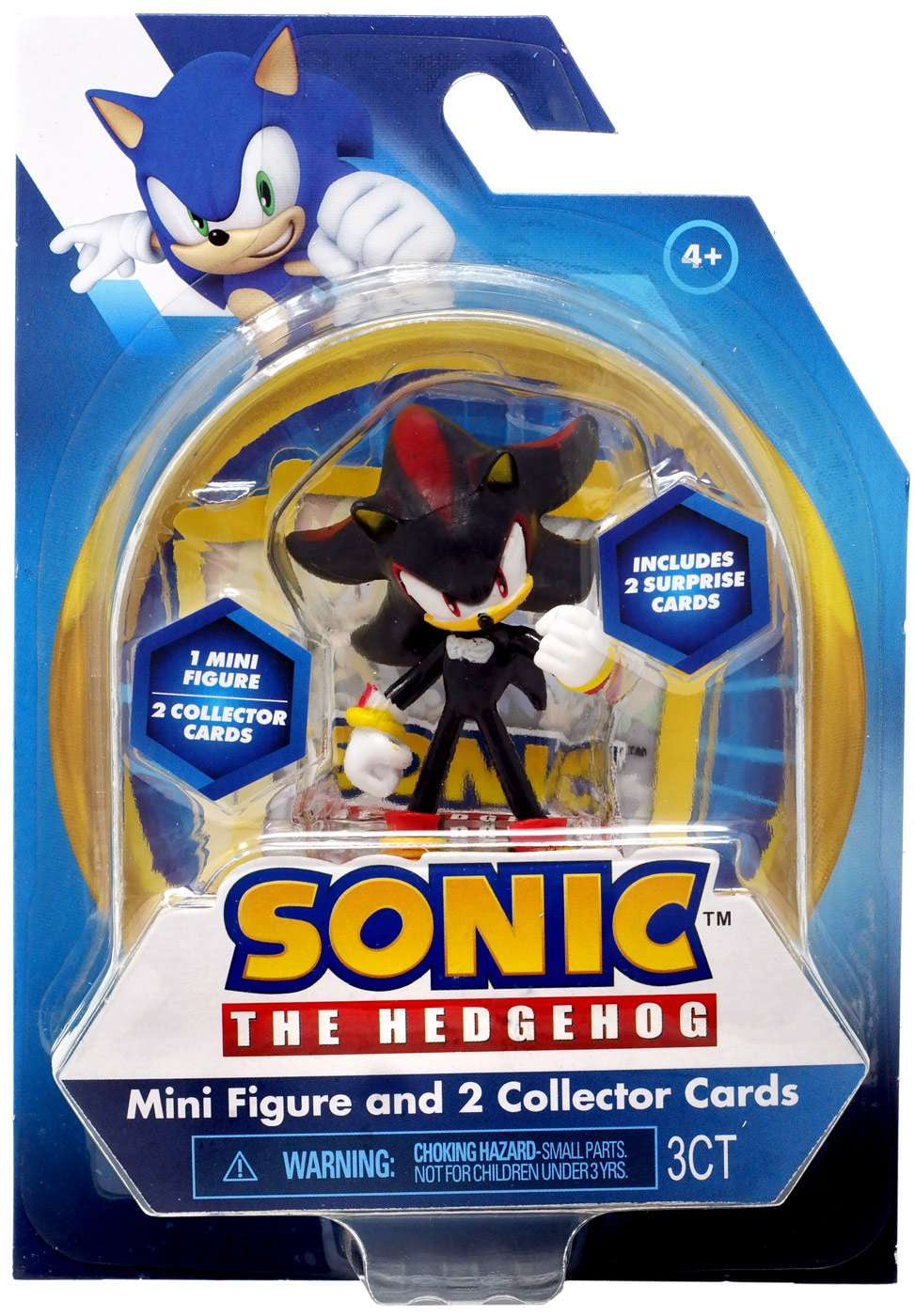 Sonic The Hedgehog Shadow Toy Mini Figurine with 2 Collector Cards ...
