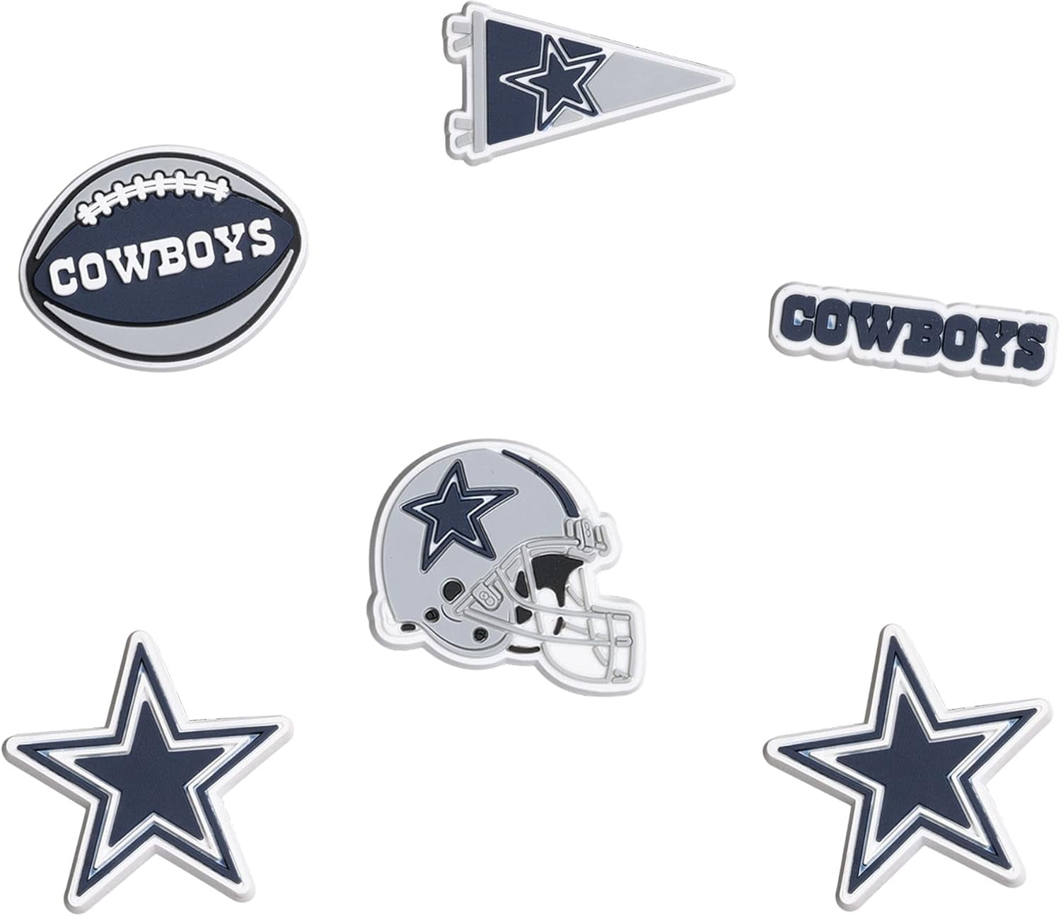 Forever Collectibles Dallas Cowboys Six Pack Team Clog Charms - Nfl ...