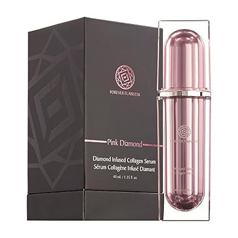 Forever Flawless Diamond Infused Collagen Serum with 100% Natural Pink Diamond Infused Powder ...