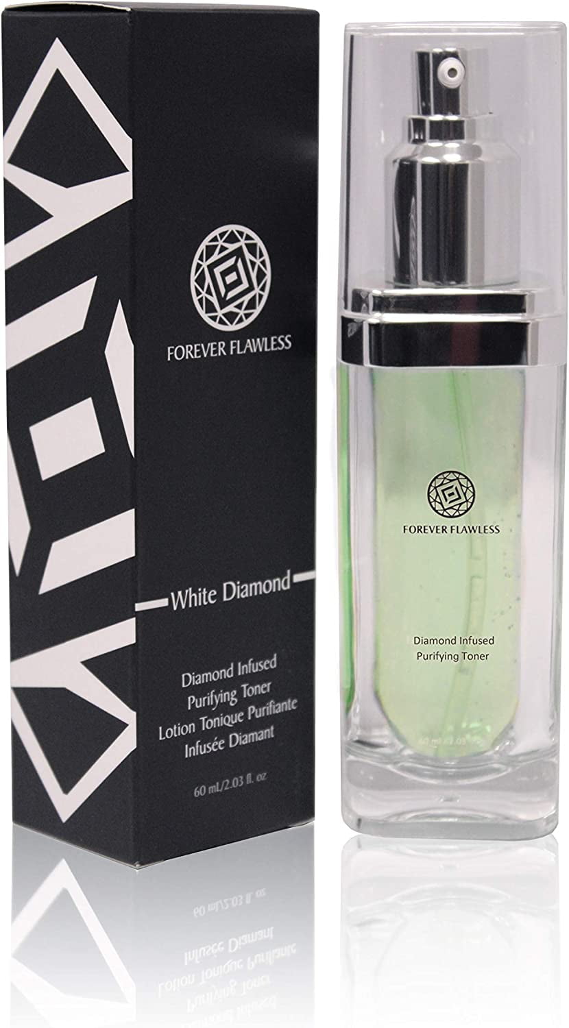 Forever Flawless Exfoliating Facial Toner With White Diamond Powder and ...