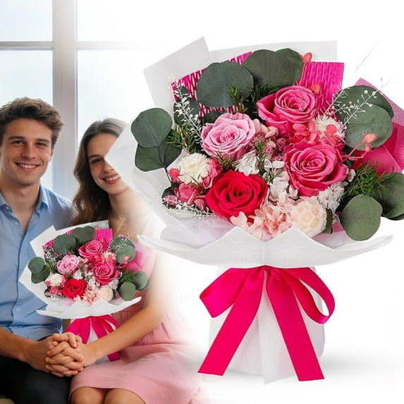 Forever Flowers,Roses Mixed Bouquet for Mother's Day,Flowers for ...