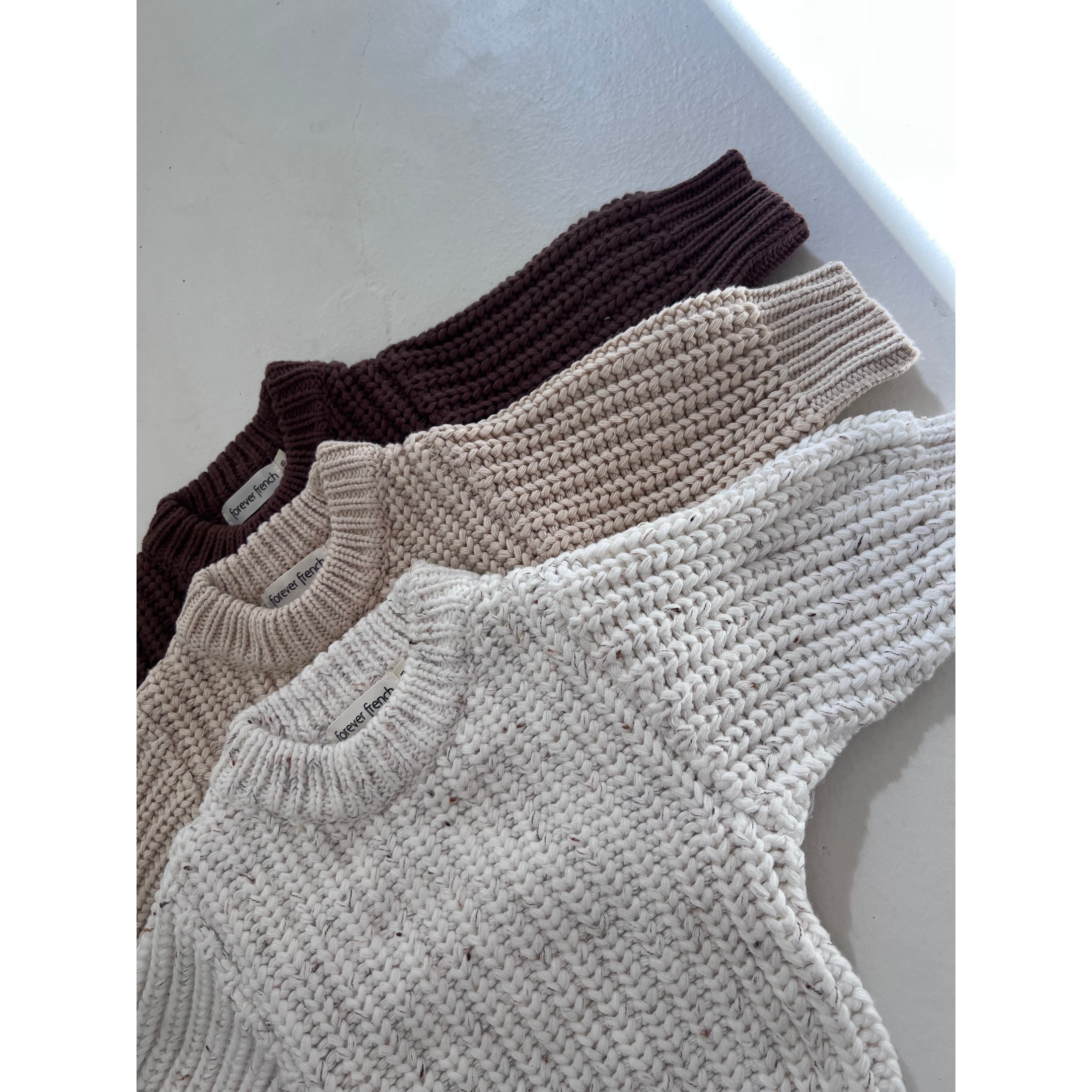 Forever French Baby Child Knit Sweater | Cloud Confetti - Newborn ...