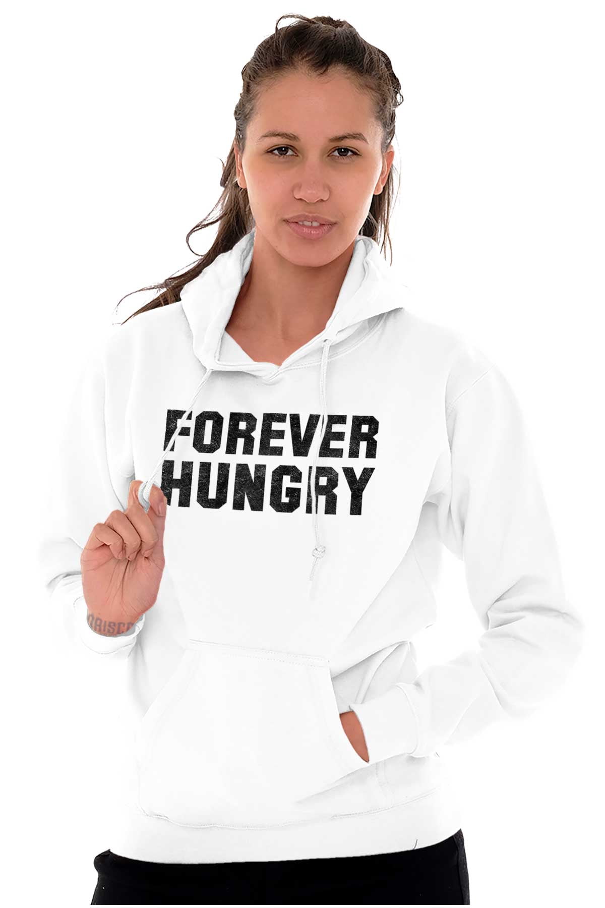 Forever Hungry Hangry Foodie Geek Hoodie Sweatshirt Women Men Brisco ...