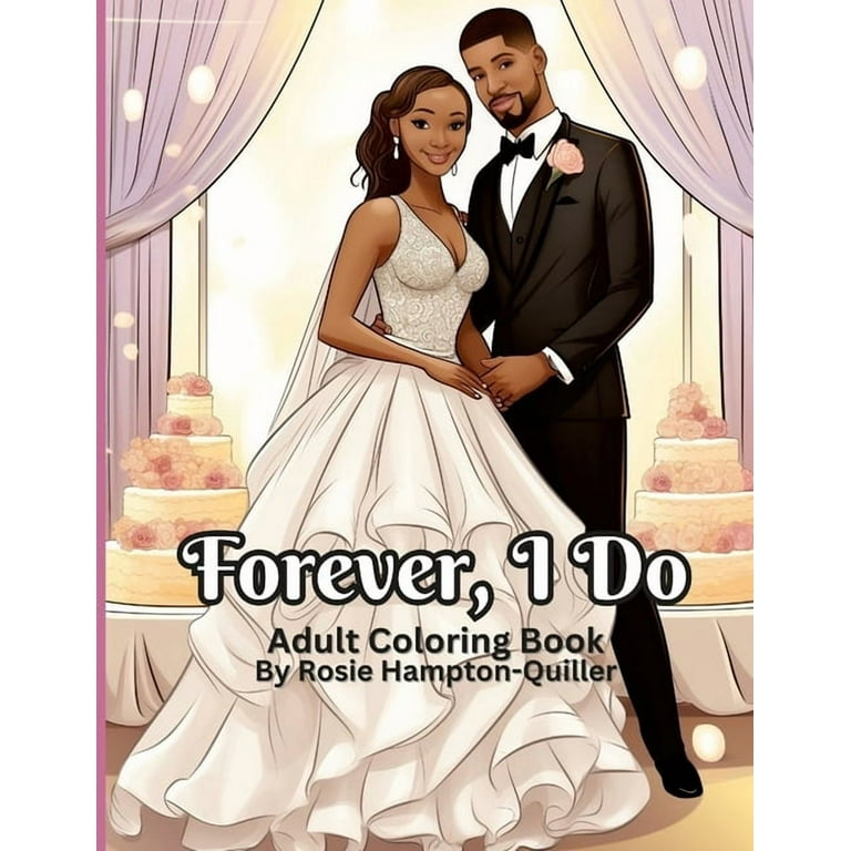 coloring book wedding