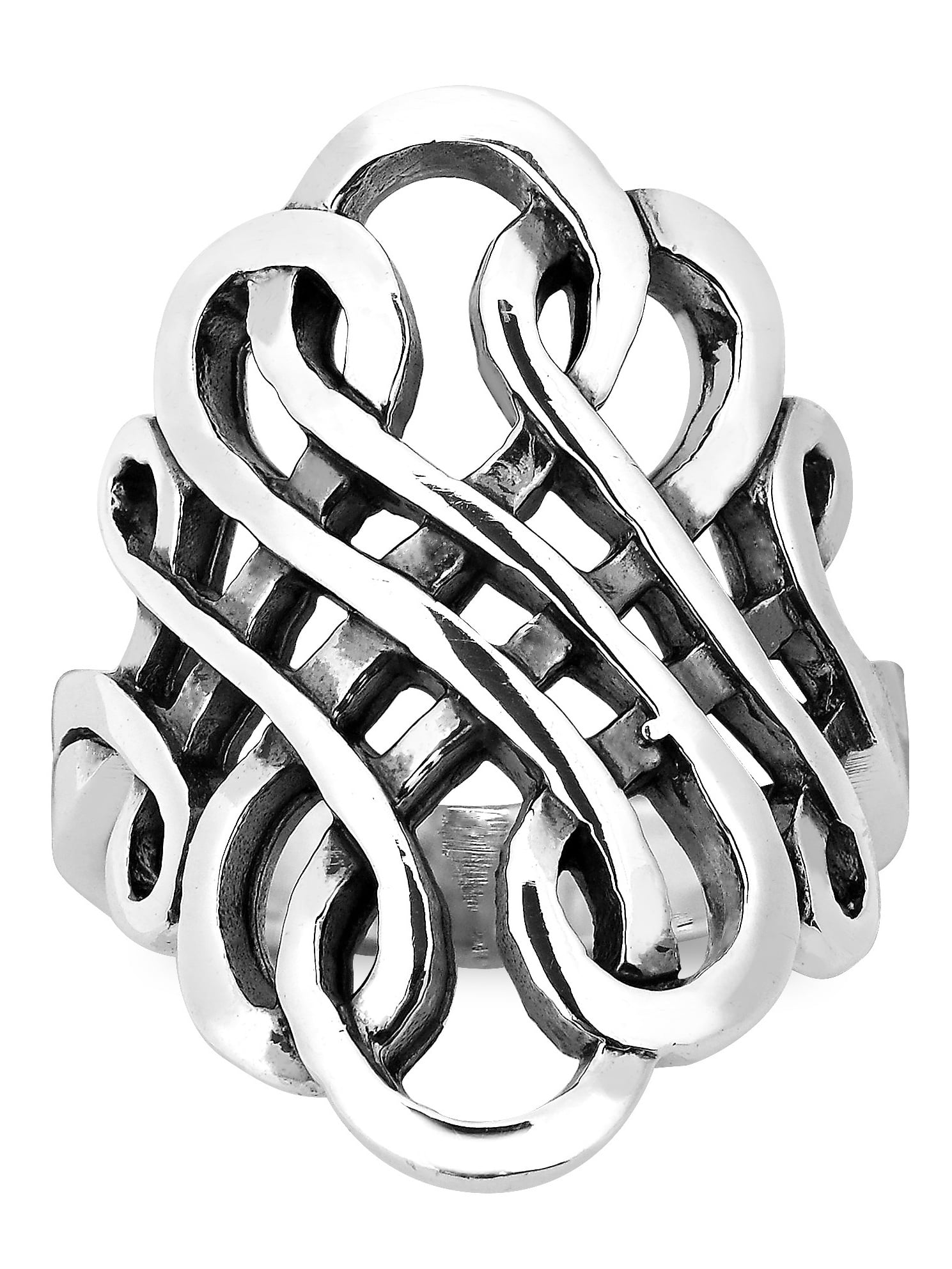 Forever Interconnected Infinity Knot Sterling Silver Ring-7 - Walmart.com