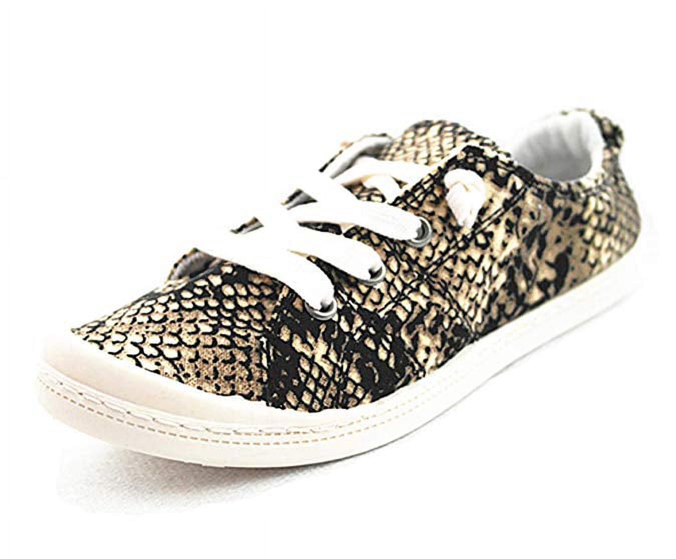 Forever Link Comfort-01 Snake Classic Slip-On Fashion Sneaker Lace Up ...