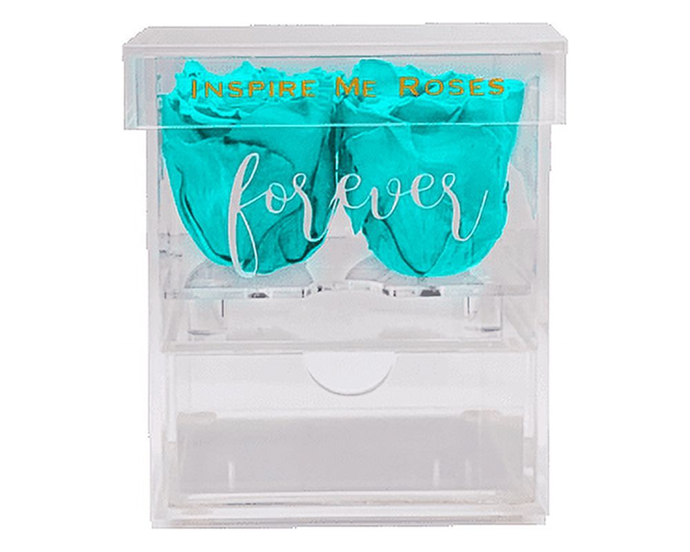 "Forever" Love Tiffany Blue Roses Jewelry Box - Small - Walmart.com