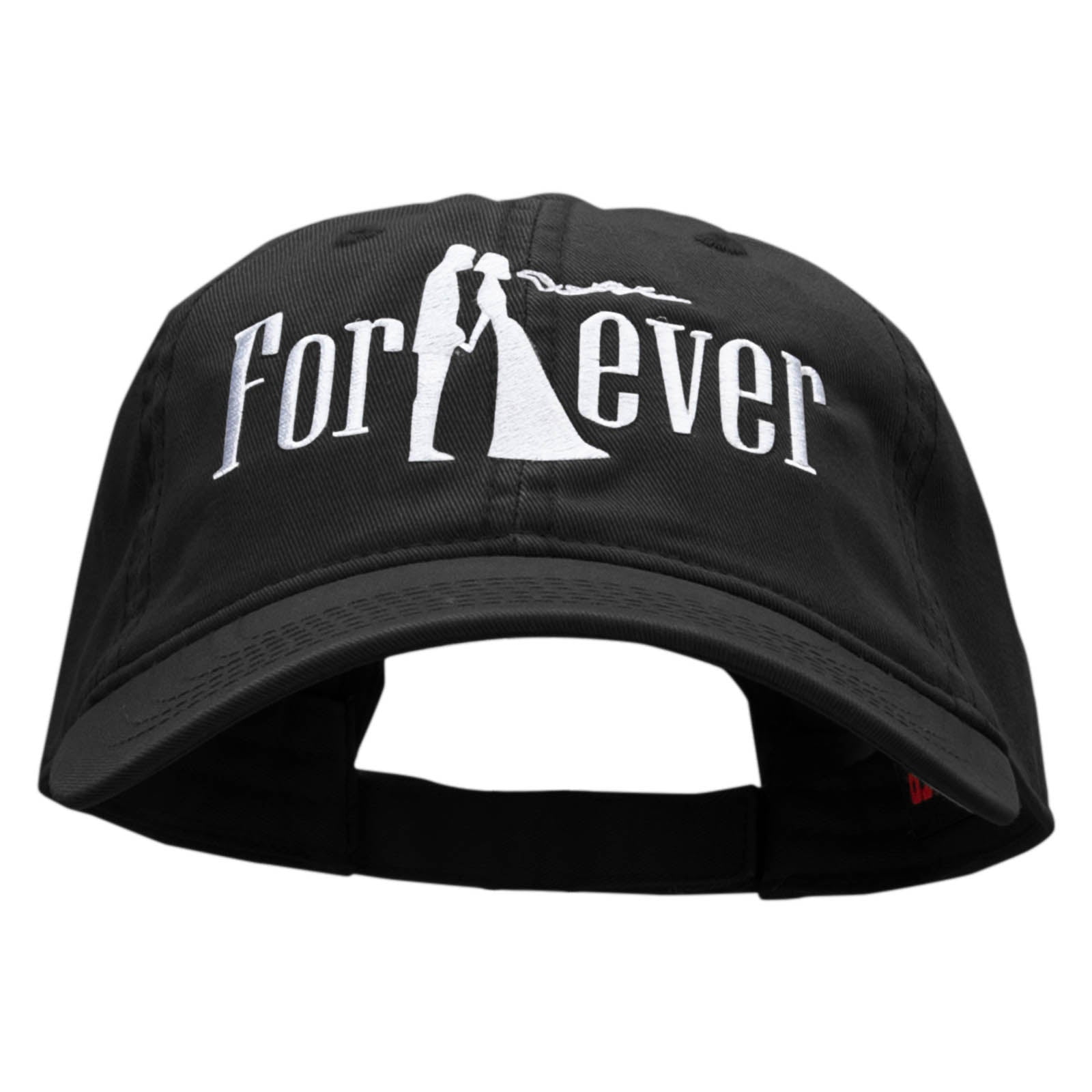 Forever Married Embroidered Deluxe Washed Twill Cap - Black OSFM ...