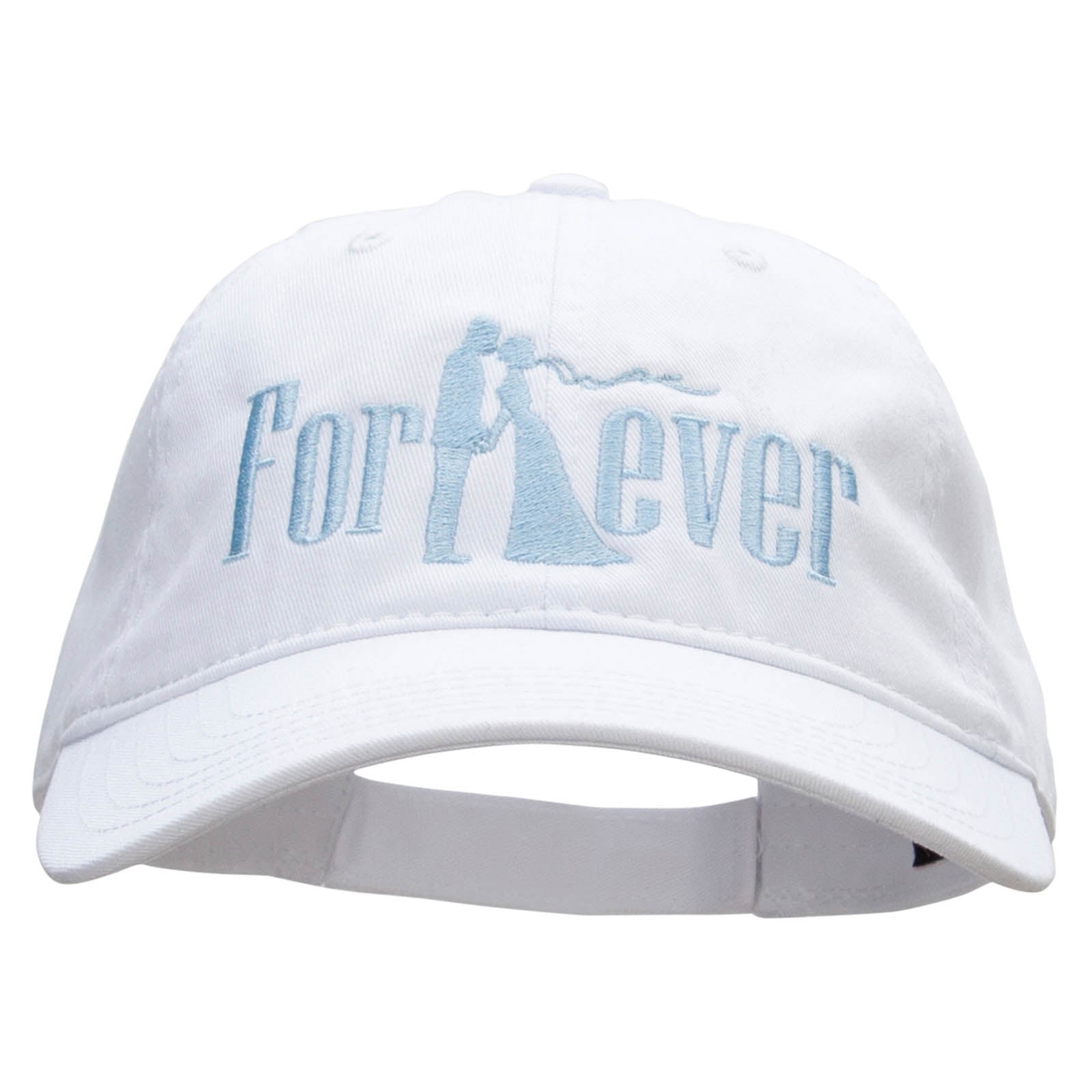 Forever Married Embroidered Deluxe Washed Twill Cap - White OSFM ...