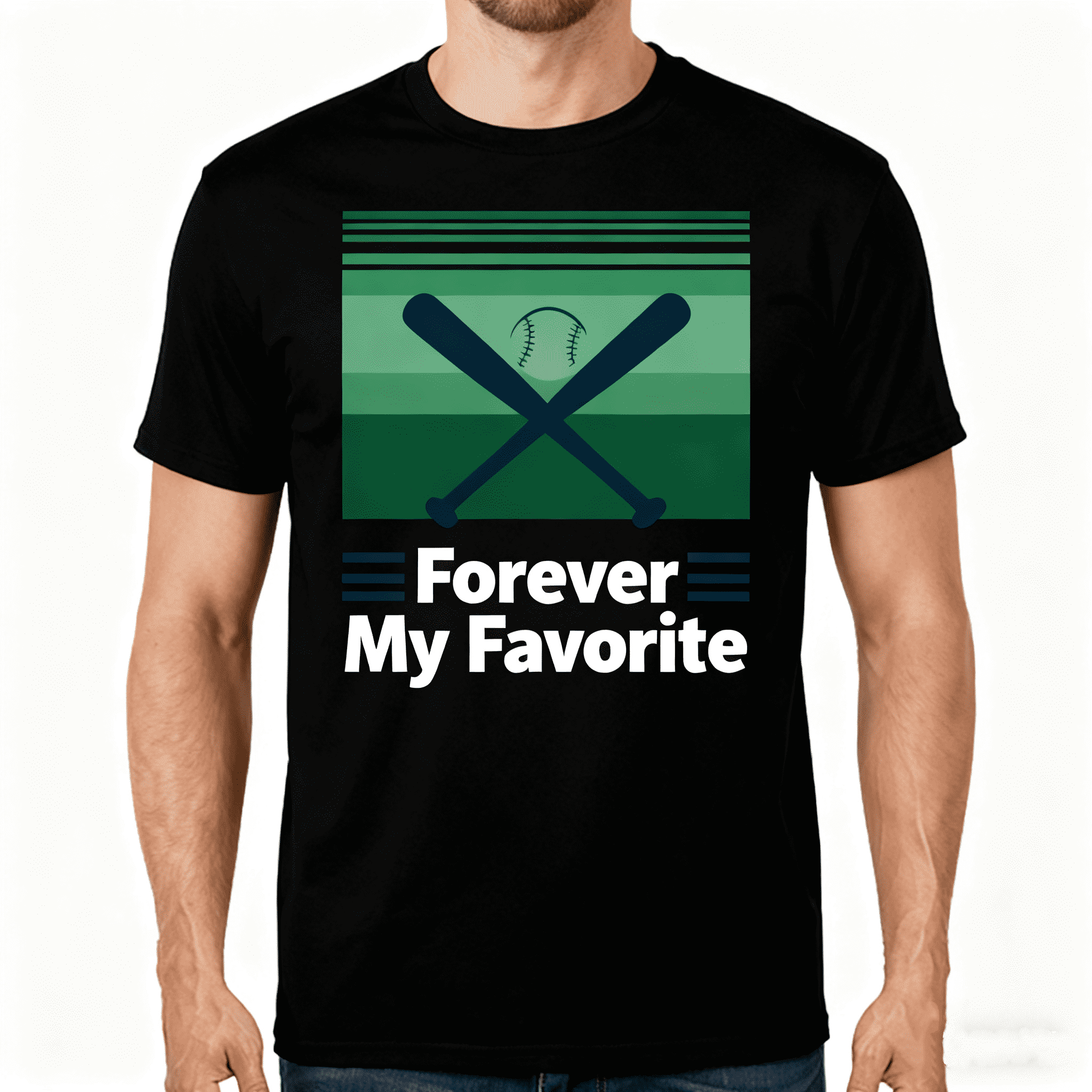 Forever My Favorite, Men's & Big Men's Graphic Tee 100% Cotton T-Shirt ...