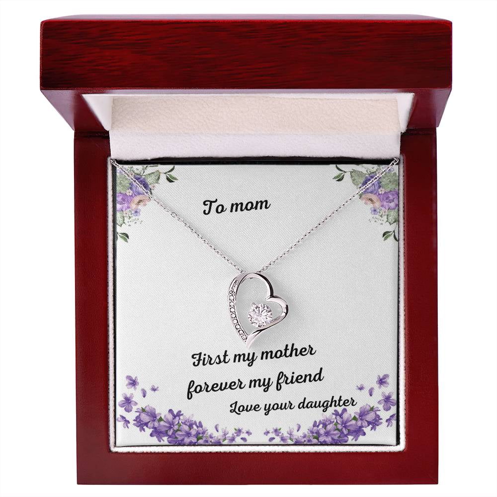 Forever My Friend - Gift For Mom From Daughter - Forever Love Necklace ...