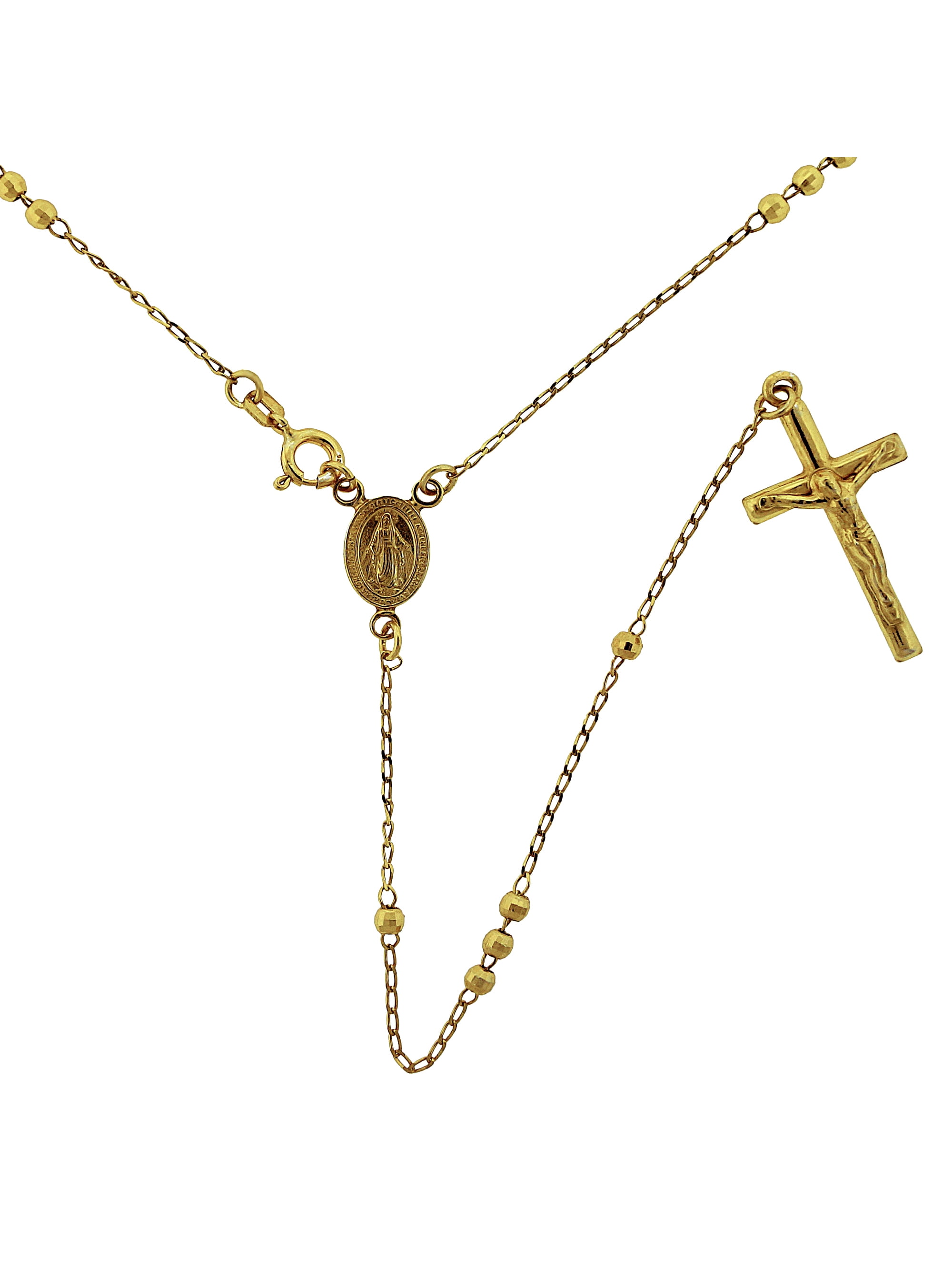 Forever New 18kt Gold over Sterling Silver Rosary Chain, 20" - Walmart.com