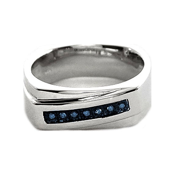 Forever New Men's Accent Seven-Stone Sterling Silver Ring - Walmart.com