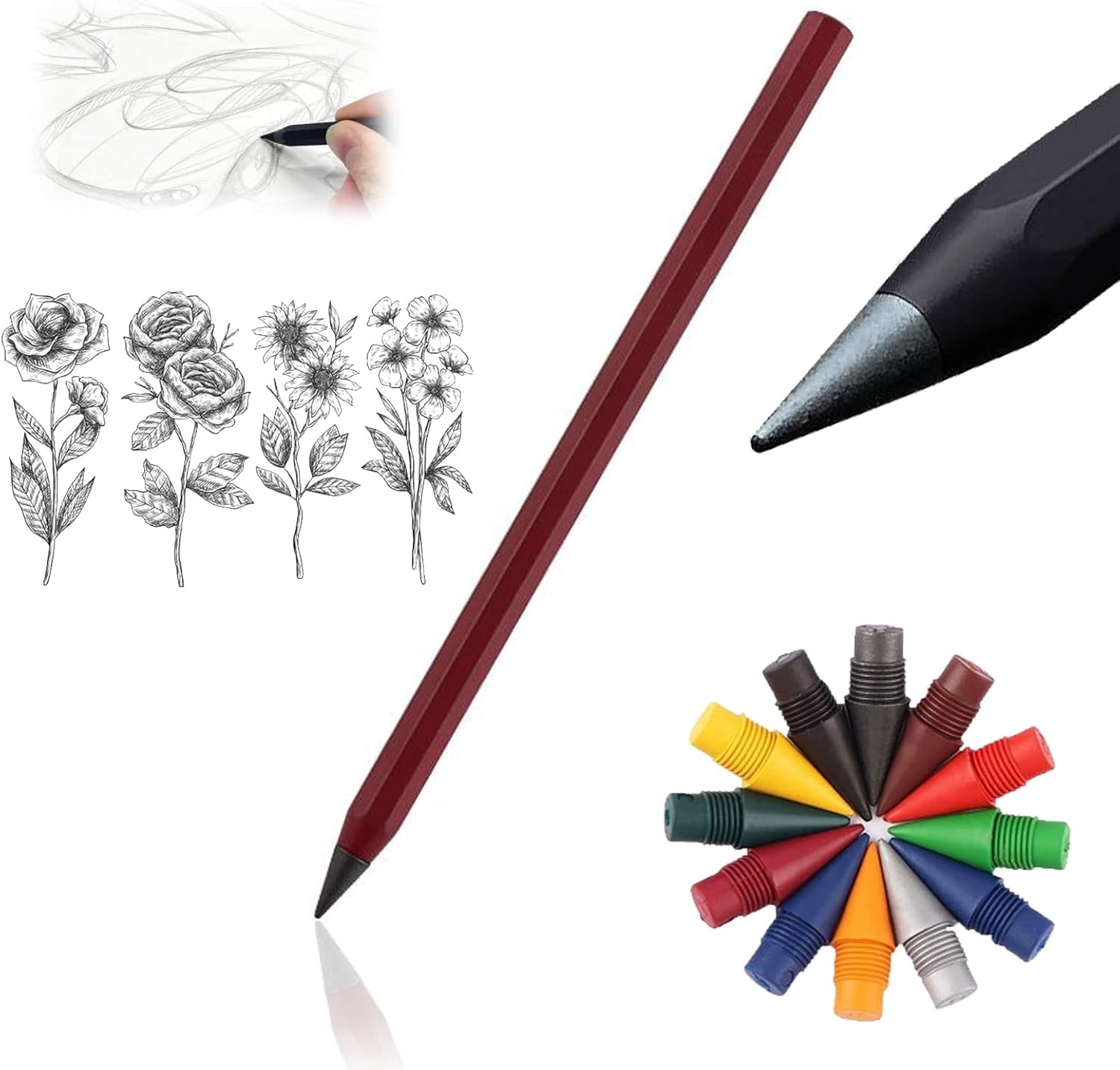 Forever Pencil, Metal Alloy Writing Instrument, Metal Alloy Writing ...