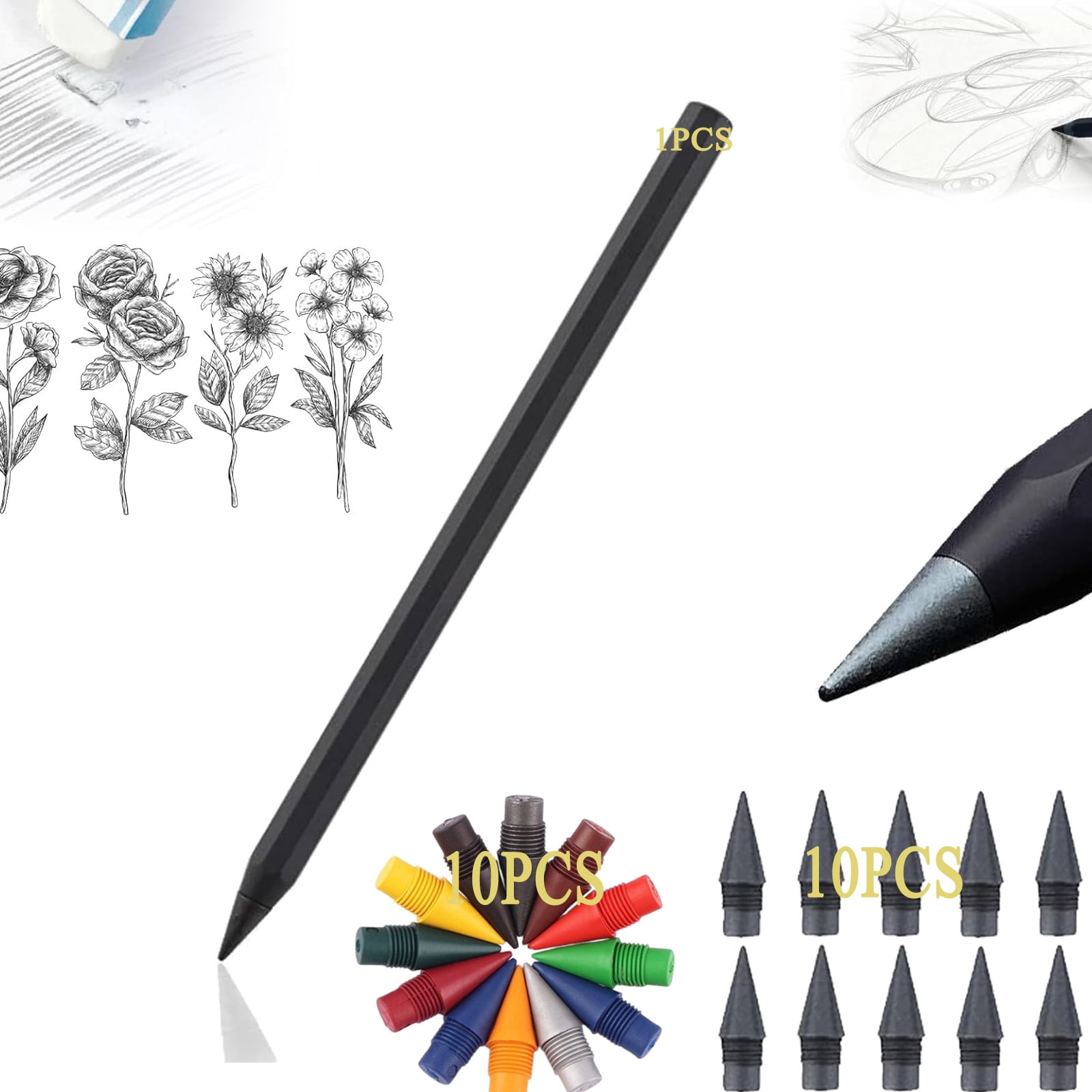 Forever Pencil, Metal Alloy Writing Instrument, Metal Alloy Writing ...