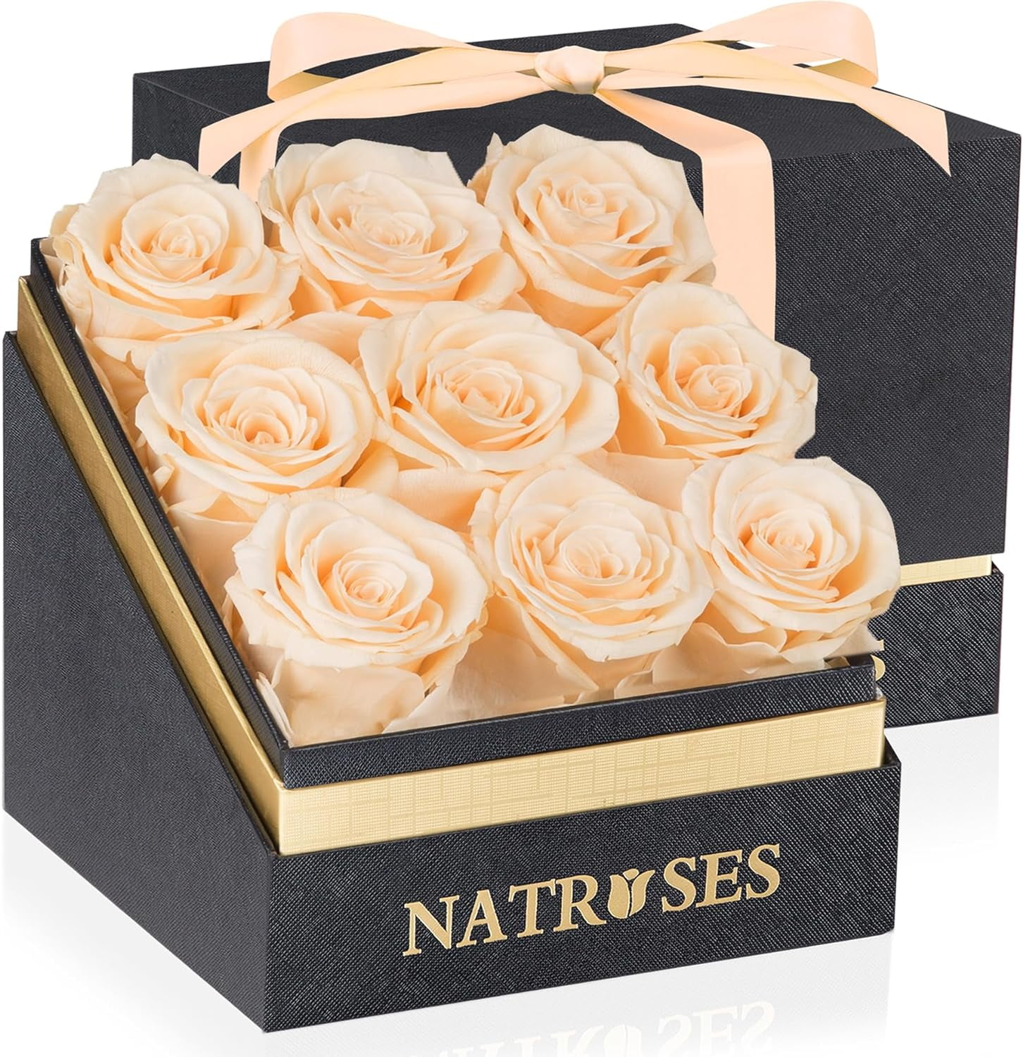 Forever Preserved Roses in a Box, 100% Real Roses That Last Up to 3 ...