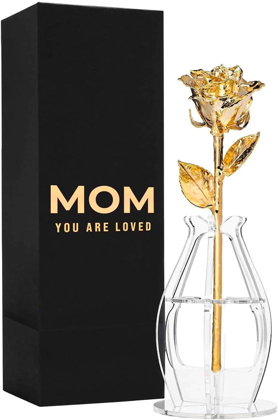 Forever Rose “Mom You are Loved” Bloom Box Bundle, Genuine One-of-a ...