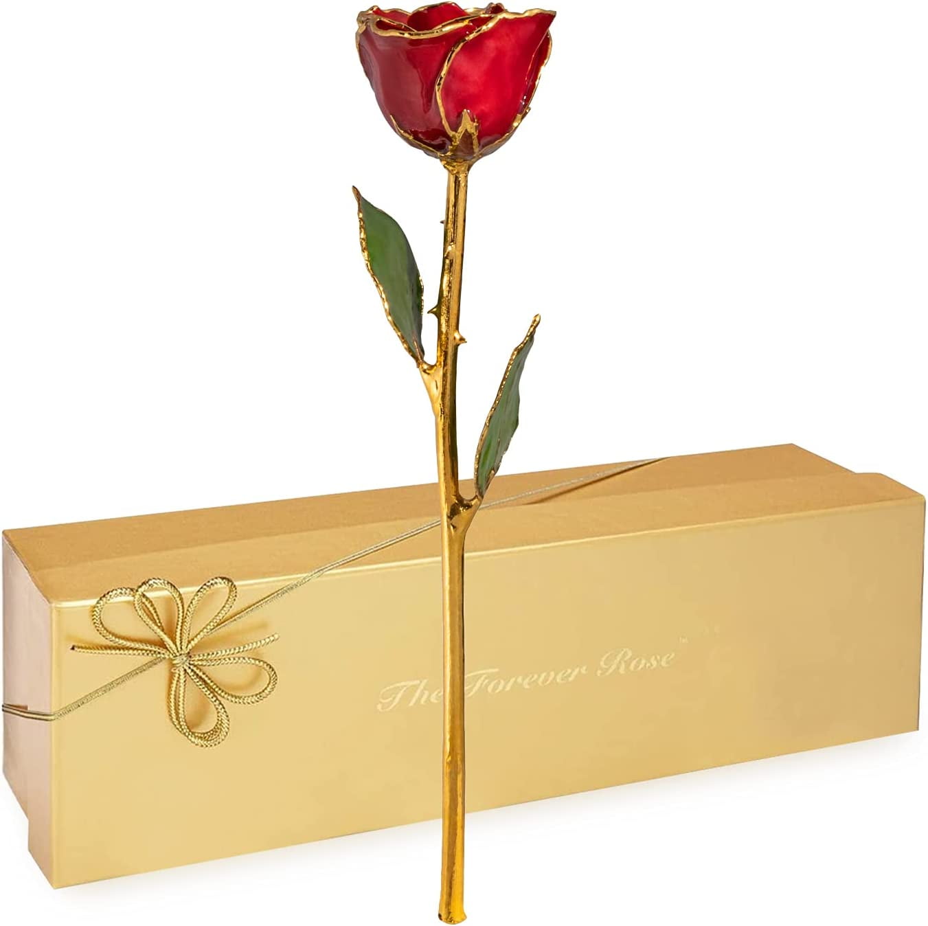 Forever Rose Real Red Genuine One of A Kind 24K Gold Dipped Rose | Hand ...