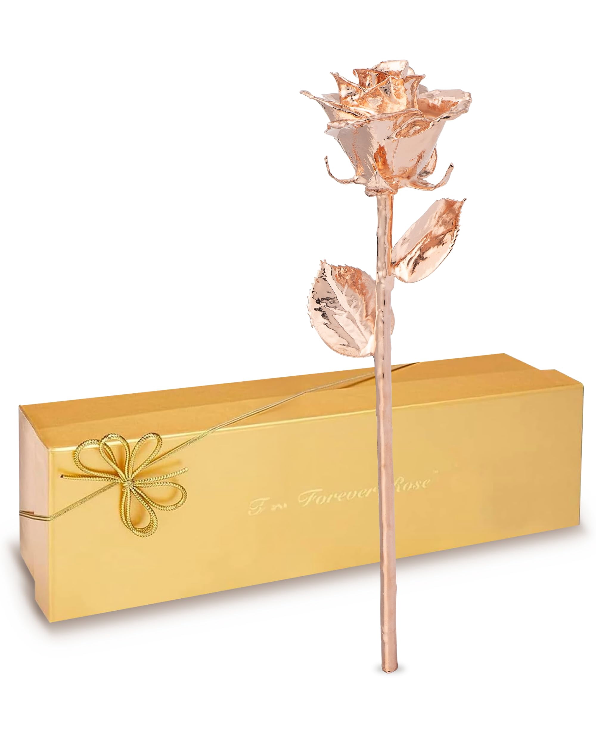 Forever Rose Real Rose Dipped in Rose Gold, Handcrafted Preserved Rose ...