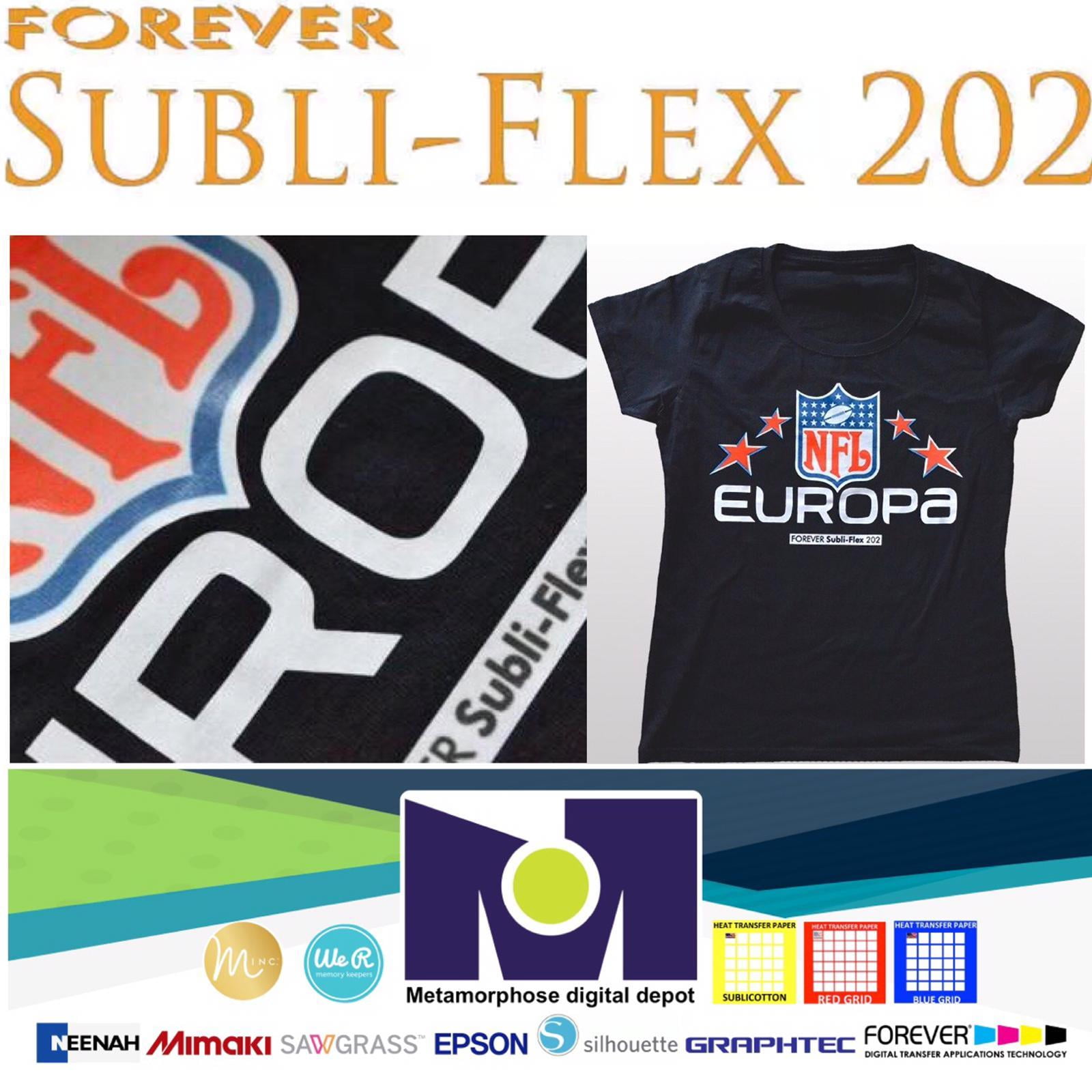 Forever SUBLI-FLEX 202, Sublimation Paper For Dark Fabrics, 50 Sheets 8.5”x11" - Walmart.com