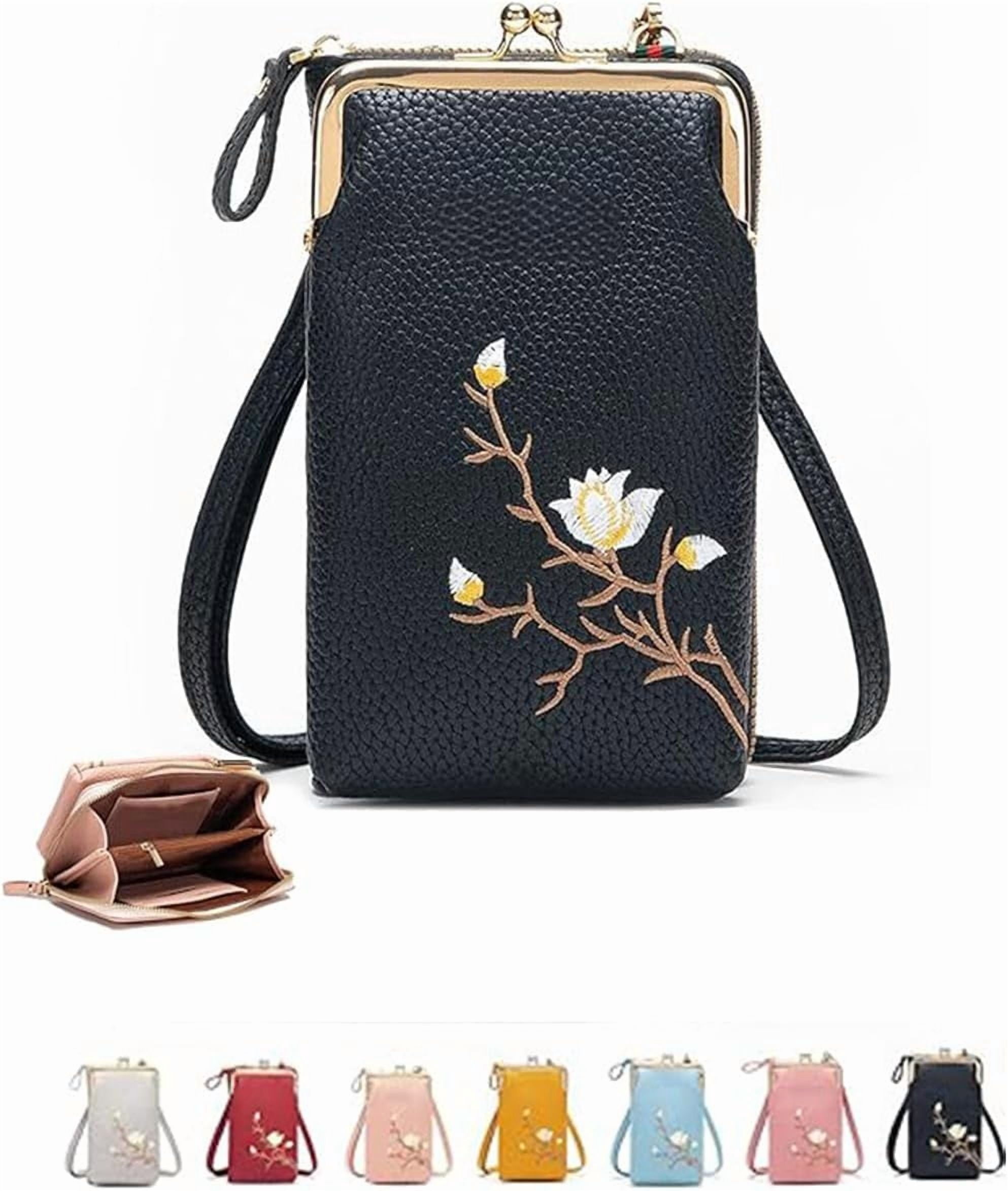 Forever Savour Women Sling Cross-Body Wallet with Mobile Cell Phone ...