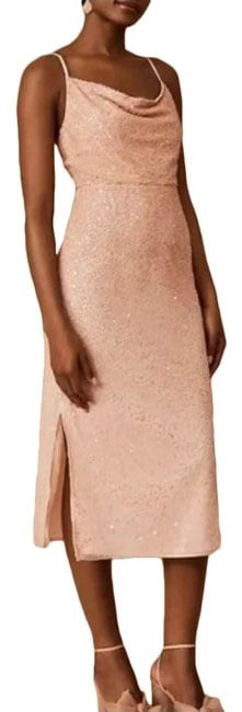 Forever That Girl PINK/ROSE Dunne Beaded Midi Dress, US 6 - Walmart.com