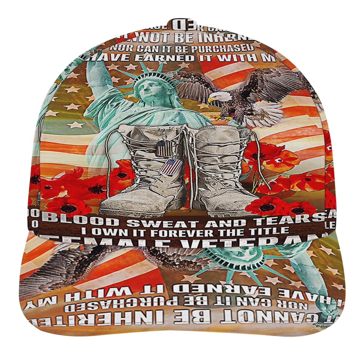 Forever The Title Female Veteran baseball cap hat - Walmart.com
