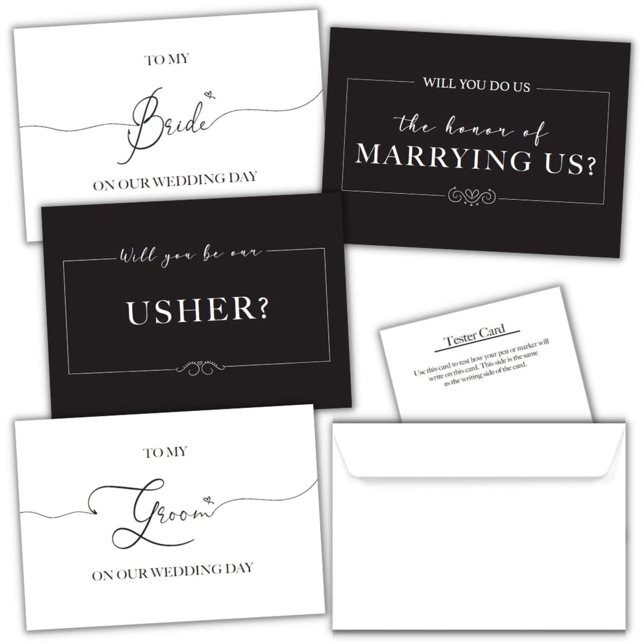 Forever Together Wedding Card Set: 4 Heartfelt Cards for Bride, Husband ...