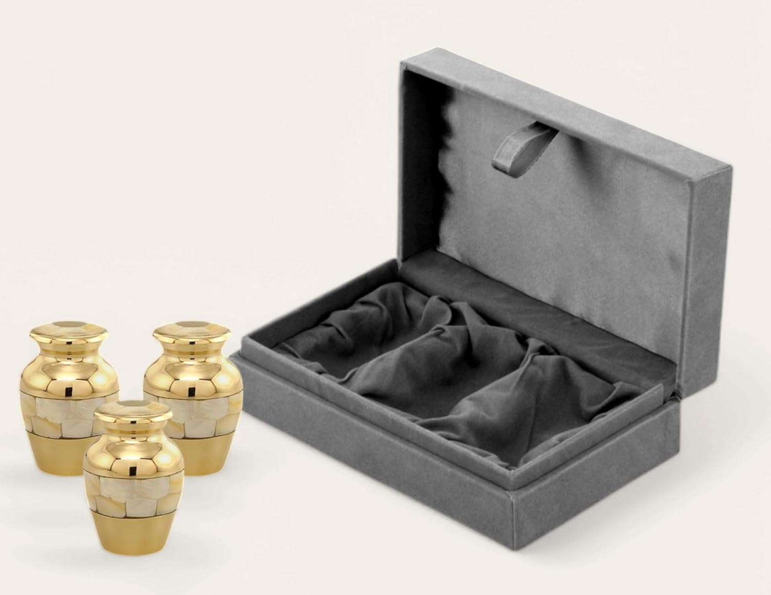 Forever URNS Mini Cremation Funeral Urn with Classic MOP Theme for ...