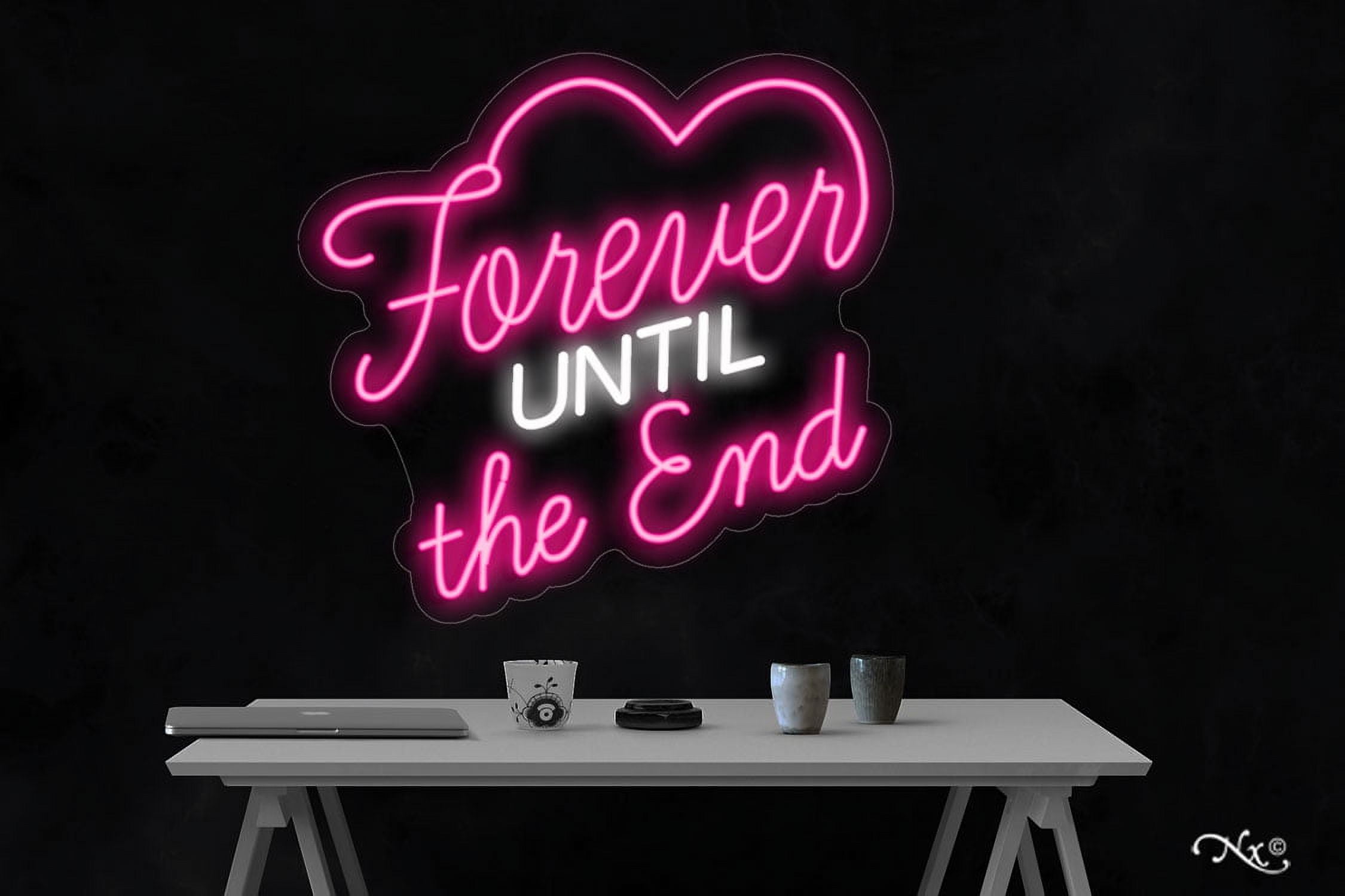 The End Sign Neon