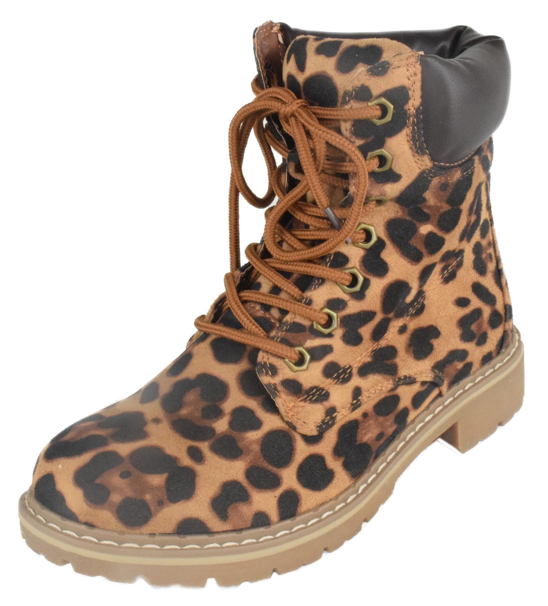 Forever Women Ankle Army Combat Boots Lace Up Work Style Booties ...