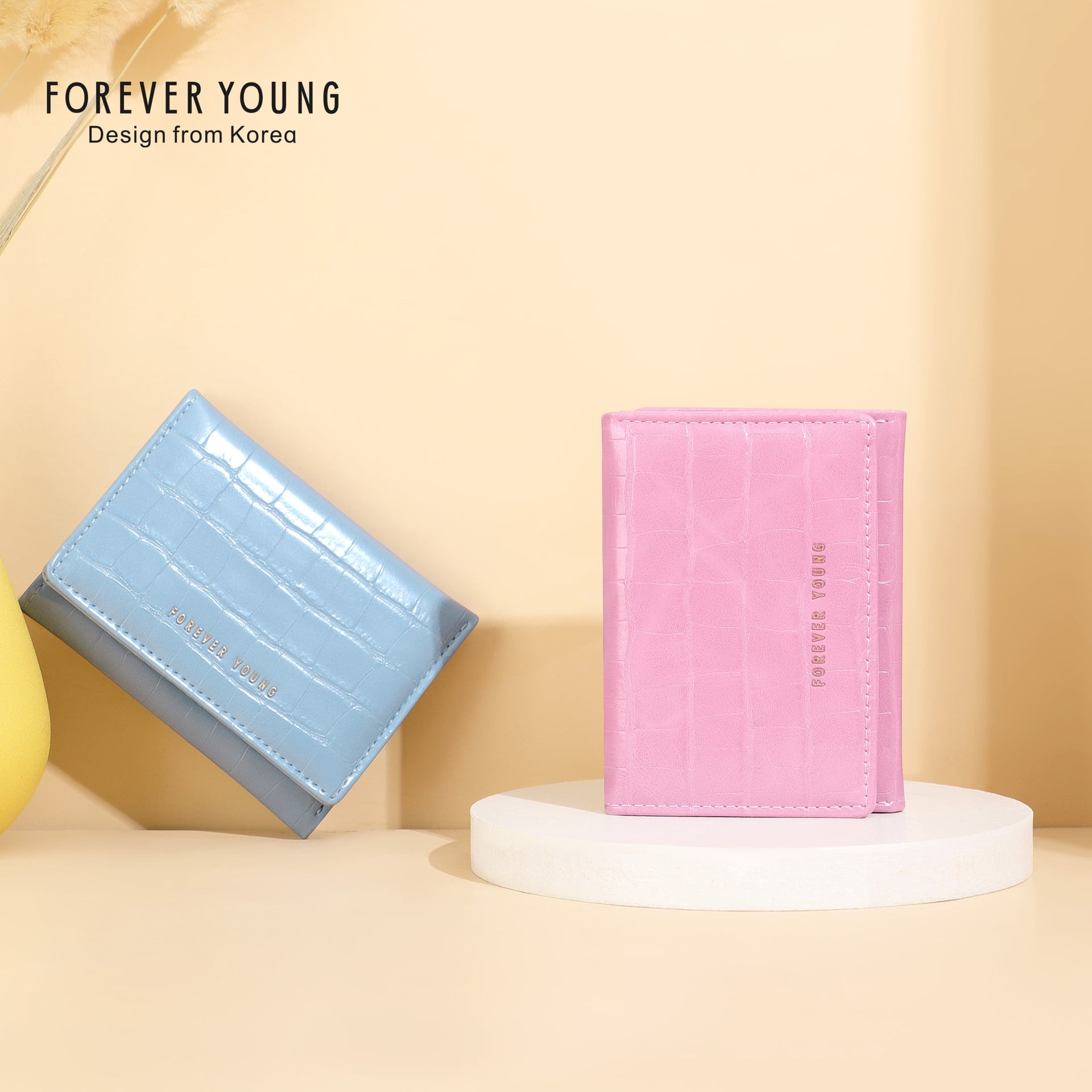 Forever Young Wallet Women's Short Stone Pattern 30% Zero Fold Wallet ...