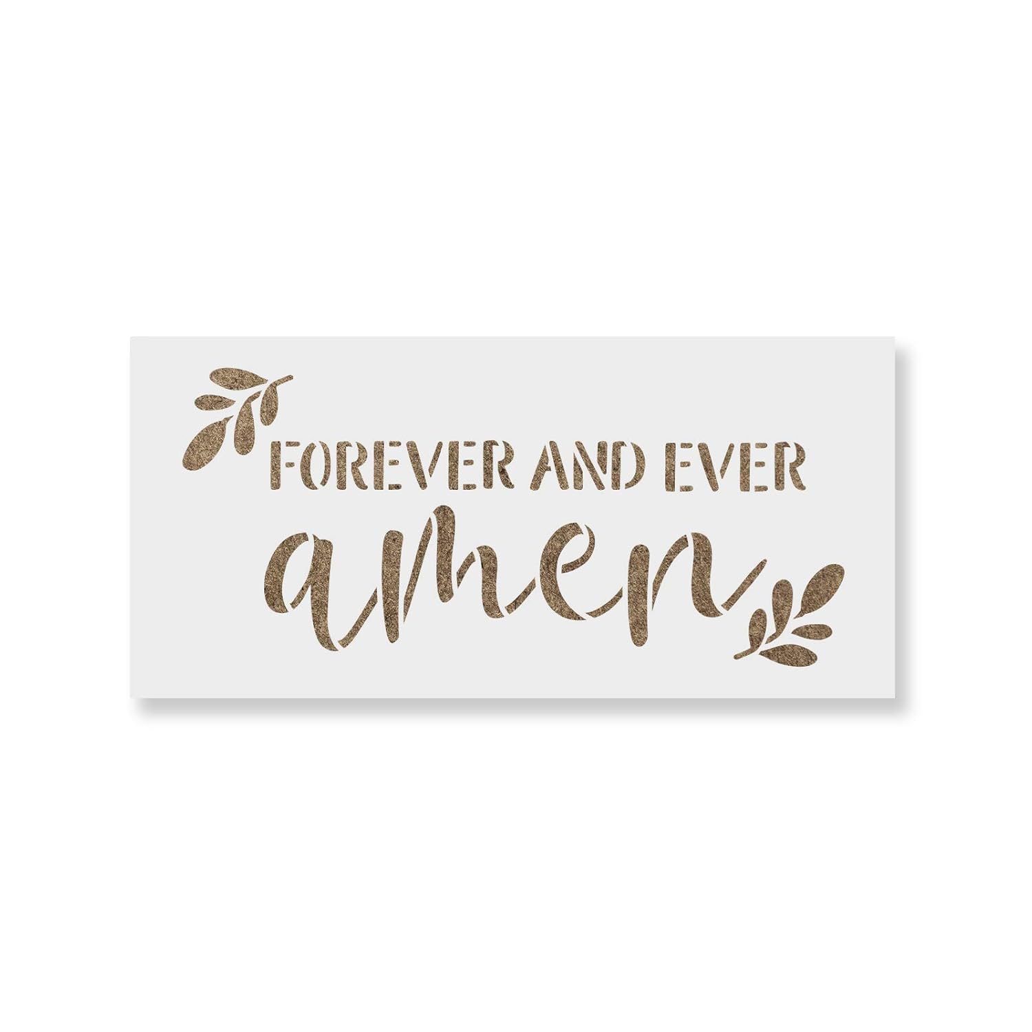 Forever and Ever Amen Stencil Versatile for Different Faiths and ...
