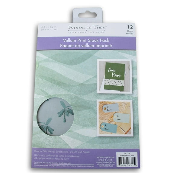 Forever in Time Paper Craft Scrapbook Vellum Print Stack Pack ...