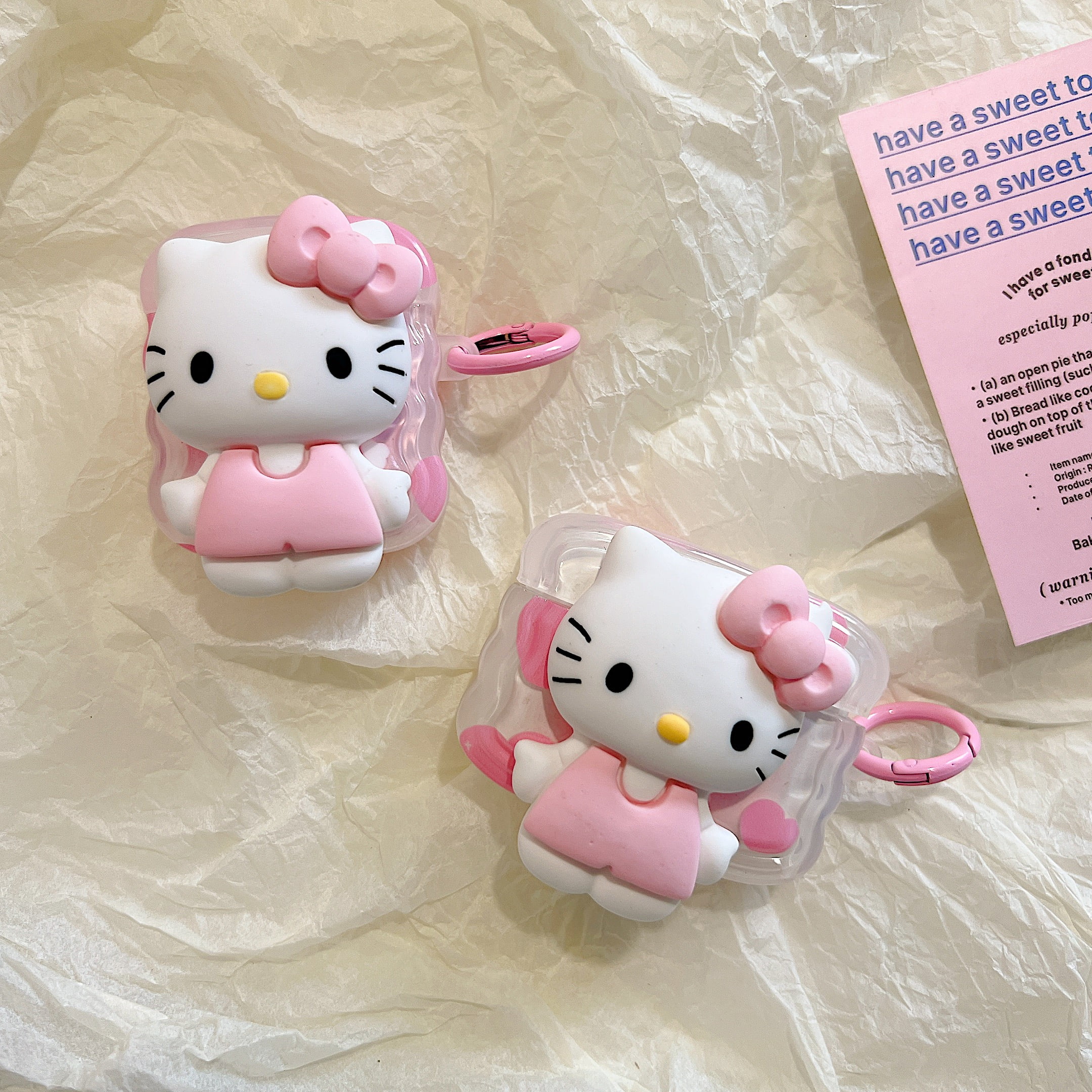 Foreverrich 3D Cute Cartoon Kitten Patterned Case For Apple Airpods Pro 1st 2nd 3rd Generation ...