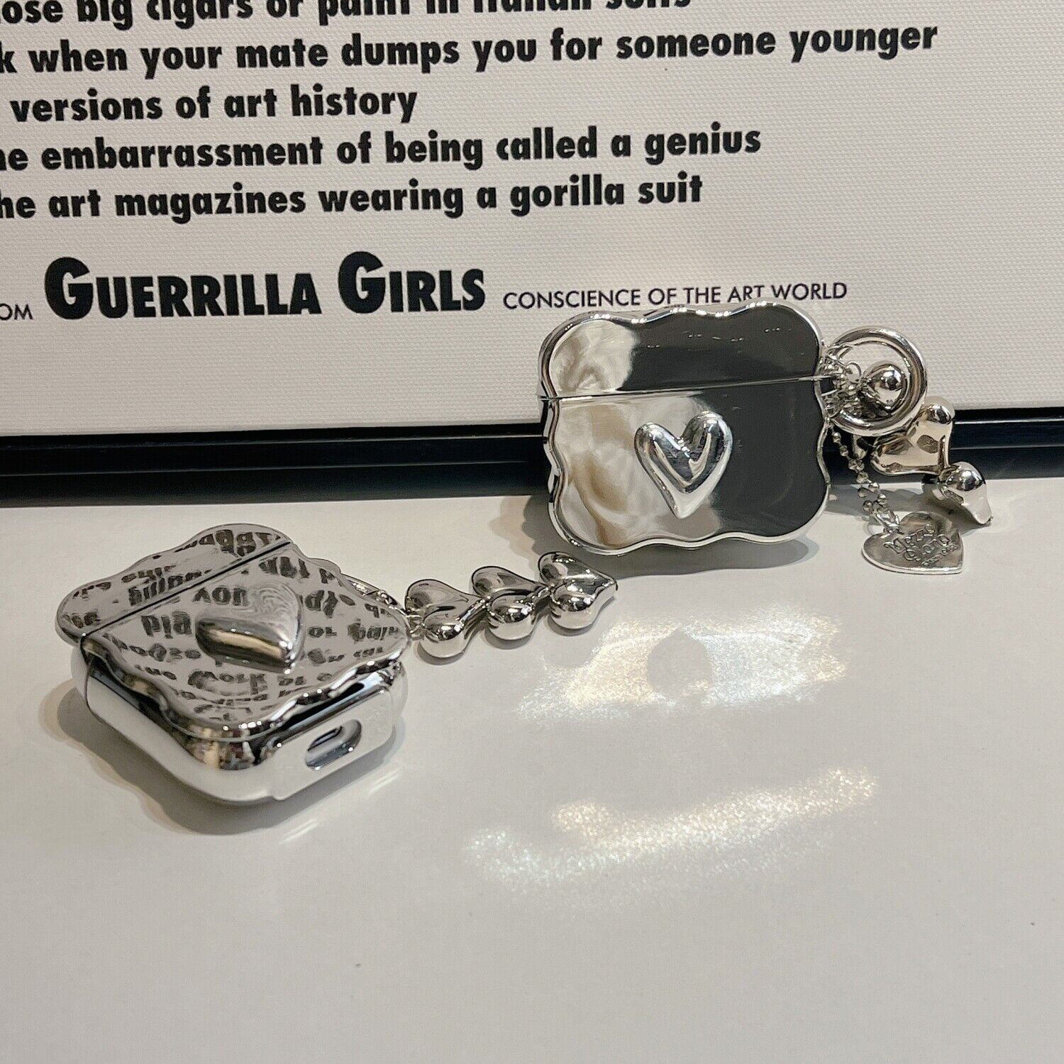 Foreverrich Silver Earbuds Case Cover For Apple Airpods Pro 1st 2nd 3rd ...