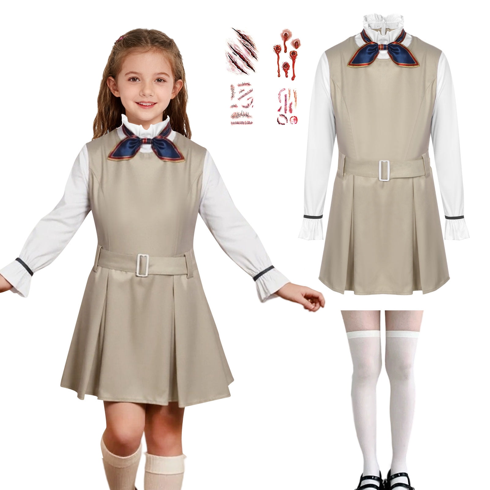 Forfamy M3gans Costume Megan Costume Dress for Kids Costumes Halloween ...