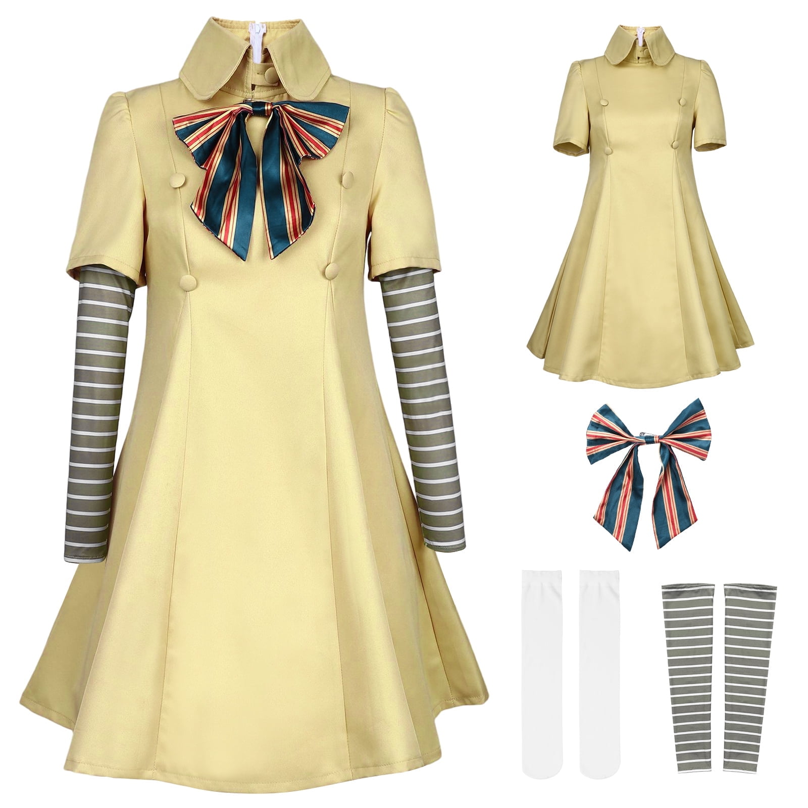 Forfamy M3gans Costume Megan Costume Dress for Kids Costumes Halloween ...