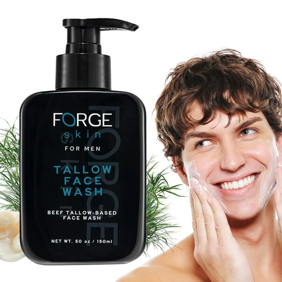 Forge Skin Hydrating Facial Cleanser - Men's Tallow Moisturizer Soap ...
