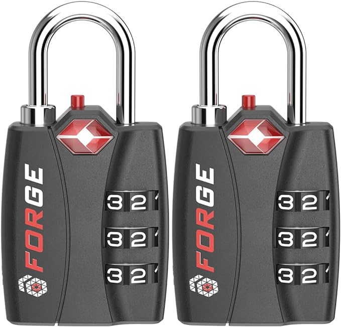 Forge TSA Approved Locks, Luggage Locks TSA Approved for School,Gym ...