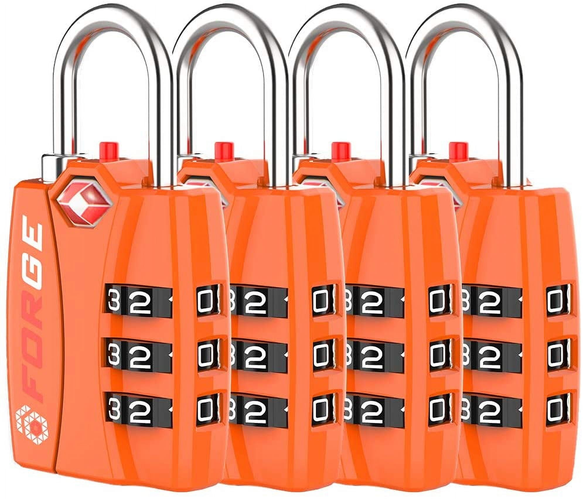Forge TSA Luggage Combination Lock - Open Alert Indicator, Easy Read ...