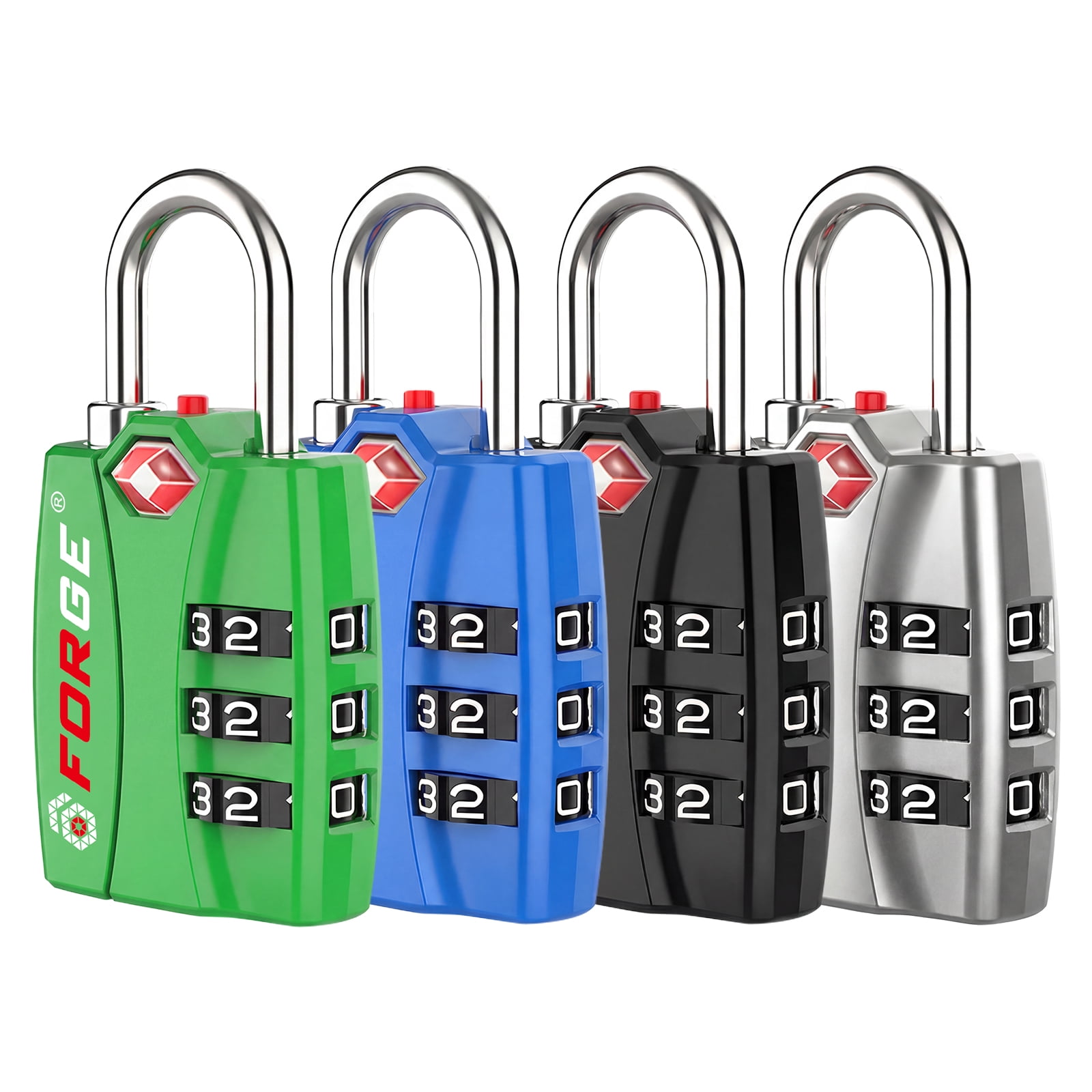 Forge TSA Luggage Lock, Open Alert Indicator, Easy Read Dials, Ideal ...