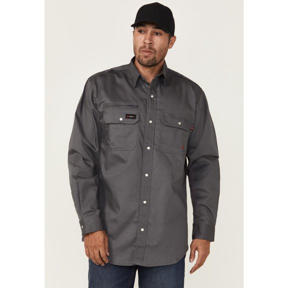 Red Kap Men's Hi-Visibility Long Sleeve Work Shirt - Type R, Class 2 ...