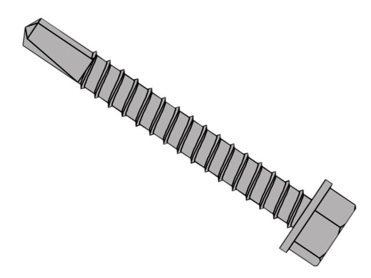 ForgeFix - TechFast Roofing Sheet to Steel Hex Screw No.3 Tip 5.5 x ...
