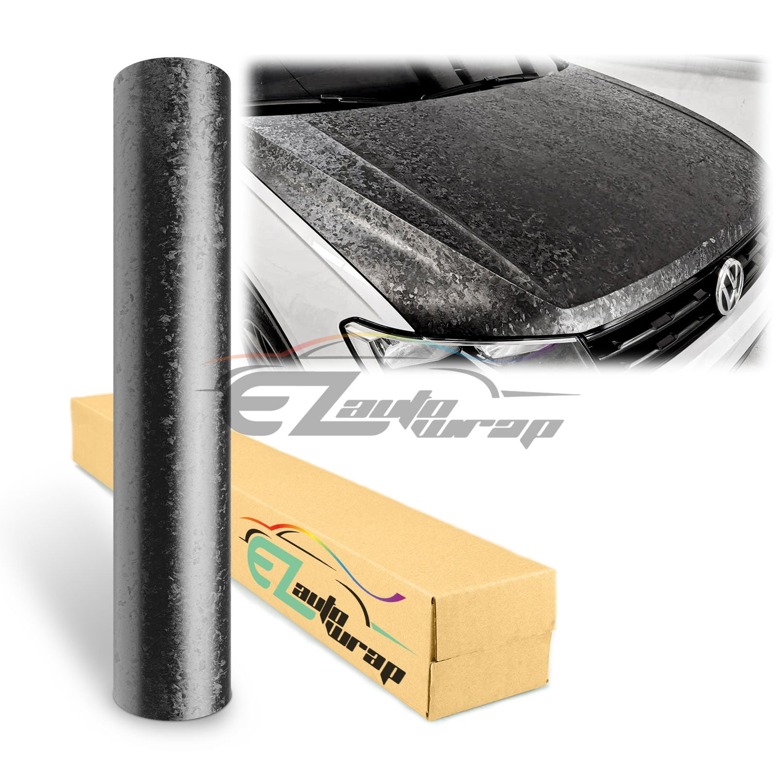 Forged 3D Carbon Fiber Textured Black Matte Vinyl Wrap Bubble Free Air ...