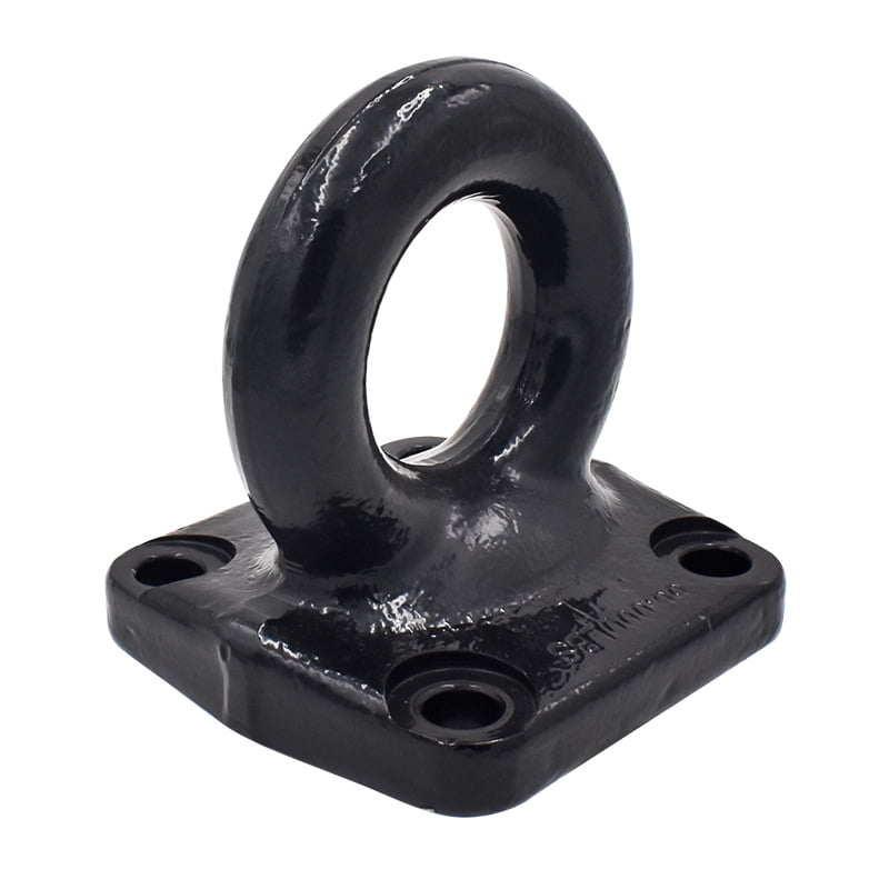 Forged Black 4-Bolt Tow Hook - Universal Heavy Duty Tow Ring for Track ...