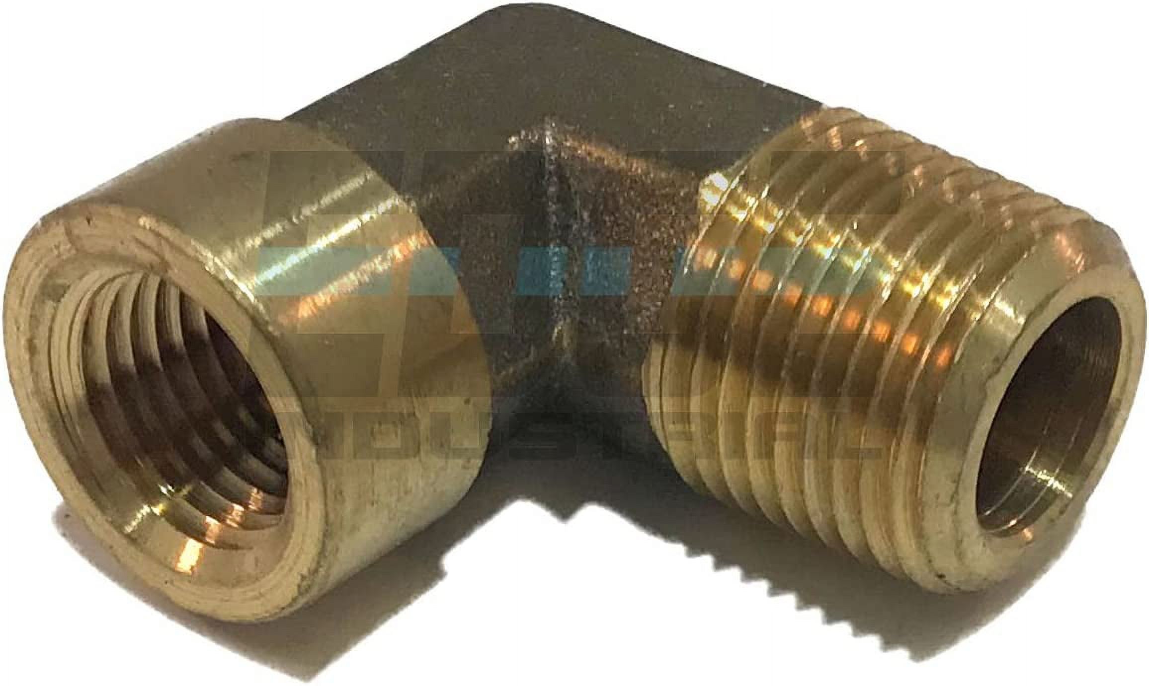 Forged Brass 90 Degree REDUCING Street Elbow 1/4" Female NPT X 3/8" Male NPT Fuel/AIR/Water/Oil ...