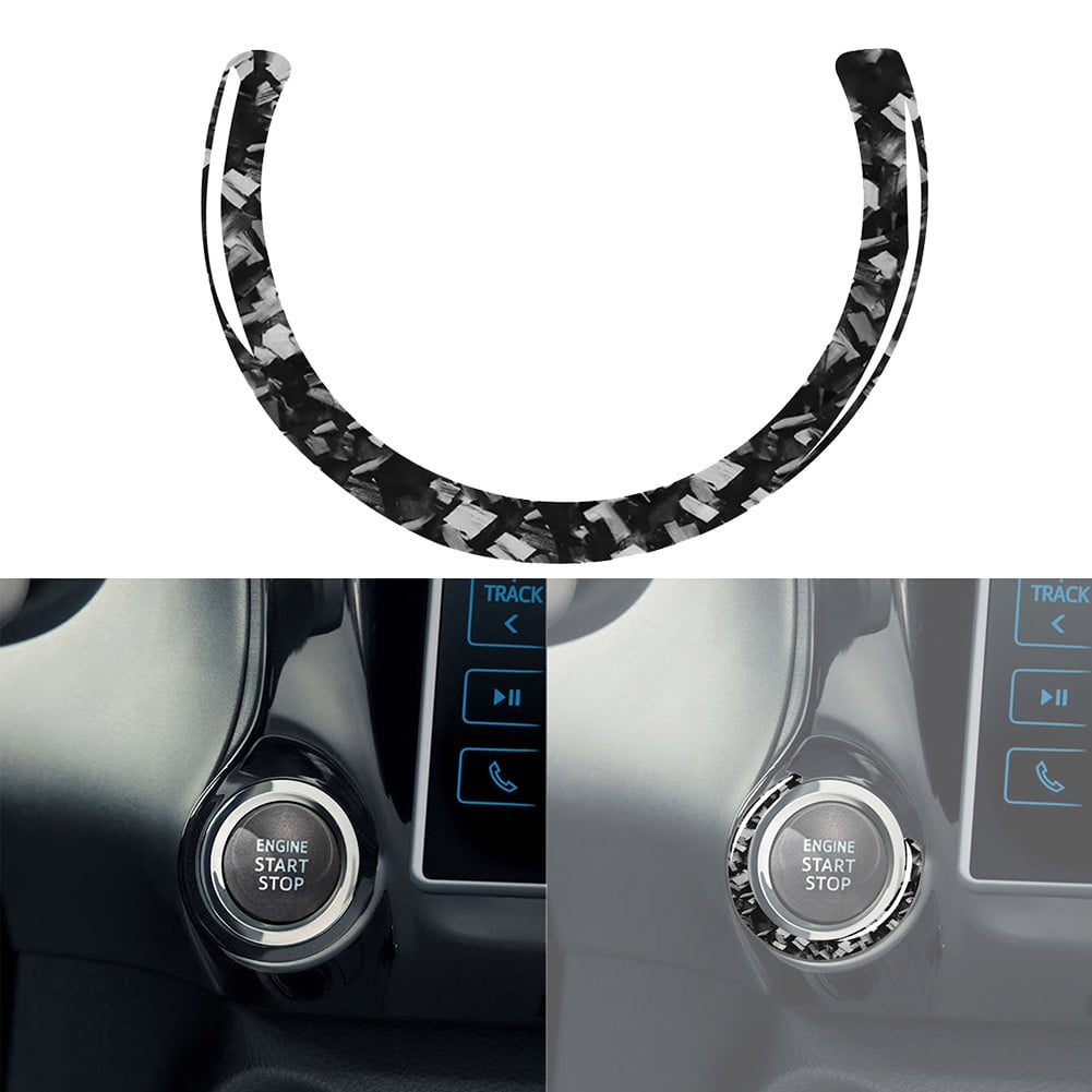 Forged Carbon Fiber Engine Ignition Switch Button Cover for Hilux 2015 ...