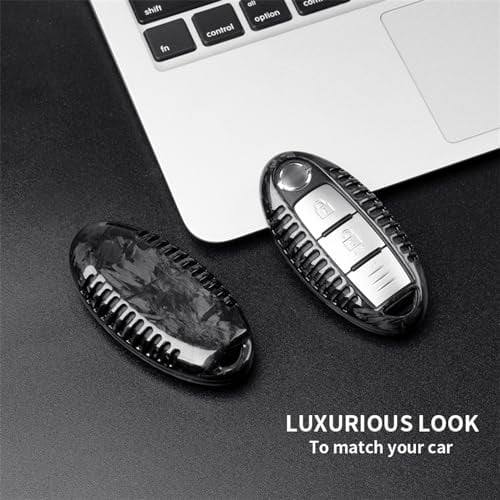 Forged Carbon Fiber Key Fob Cover for Nissan 370Z Altima Armada ...