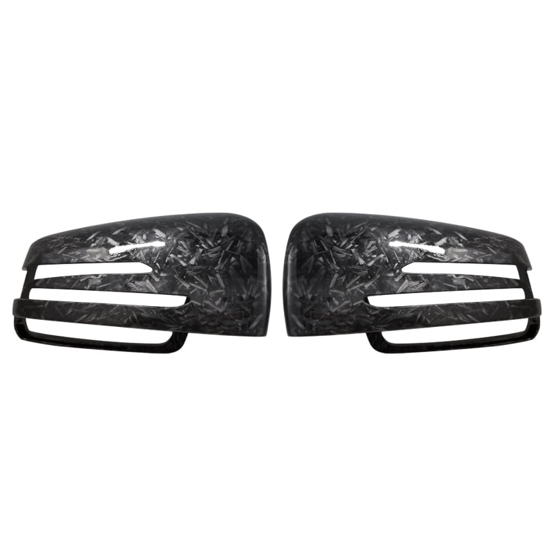 Forged Carbon Look-Side Mirror Cap Covers Black For Mercedes BENZ W176 ...
